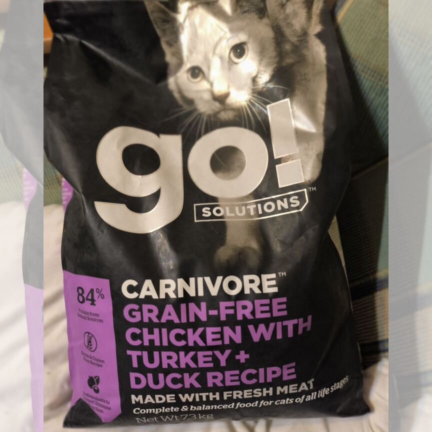 Корм для кошек go 4 мяса