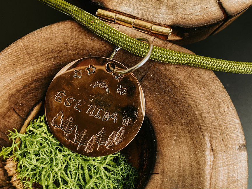 Адресник для собак и кошек металлический