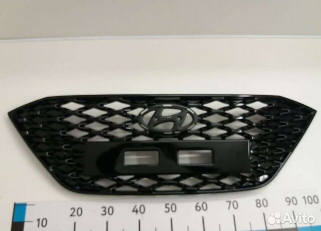 Решетка радиатора Хендай Солярис 2 рестайлинг купить в Москве Hyundai ...