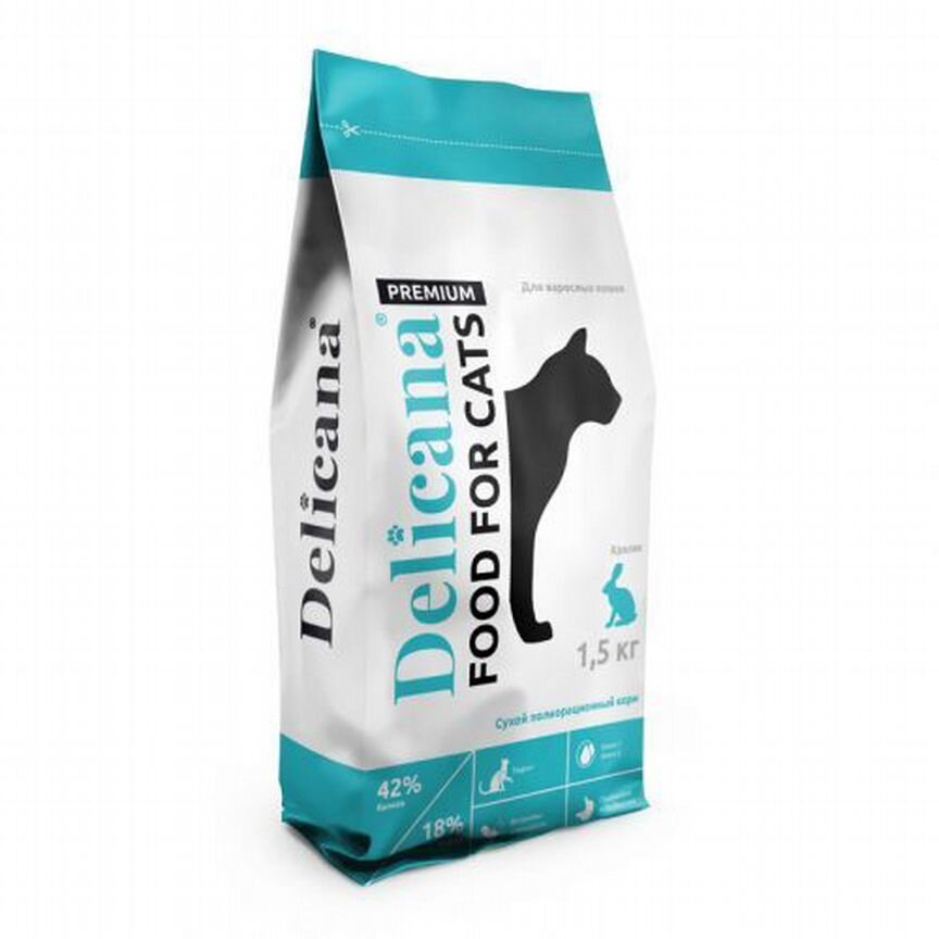 Корм для кошек Delicana