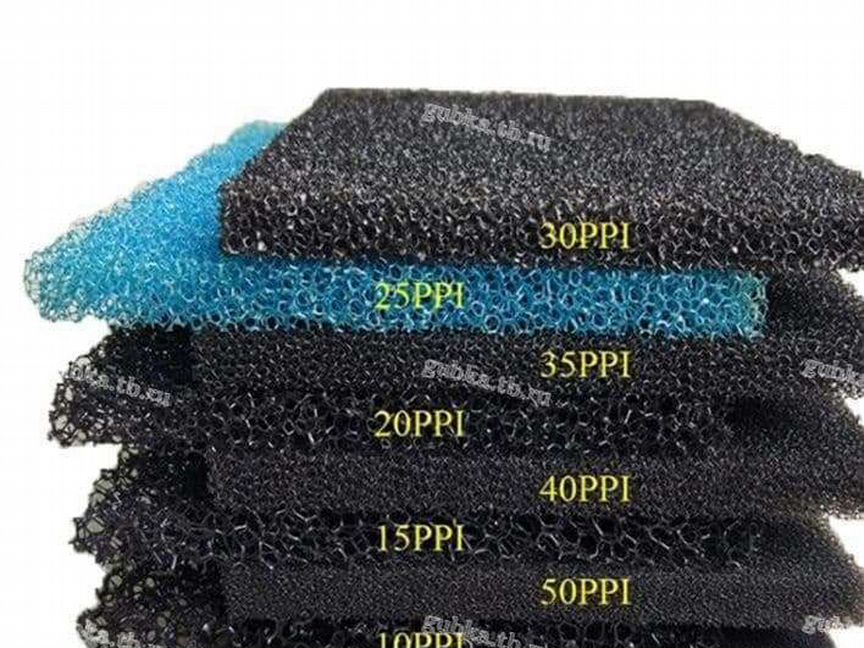 Губка фильтр PPI 20 размер 50х50х5см