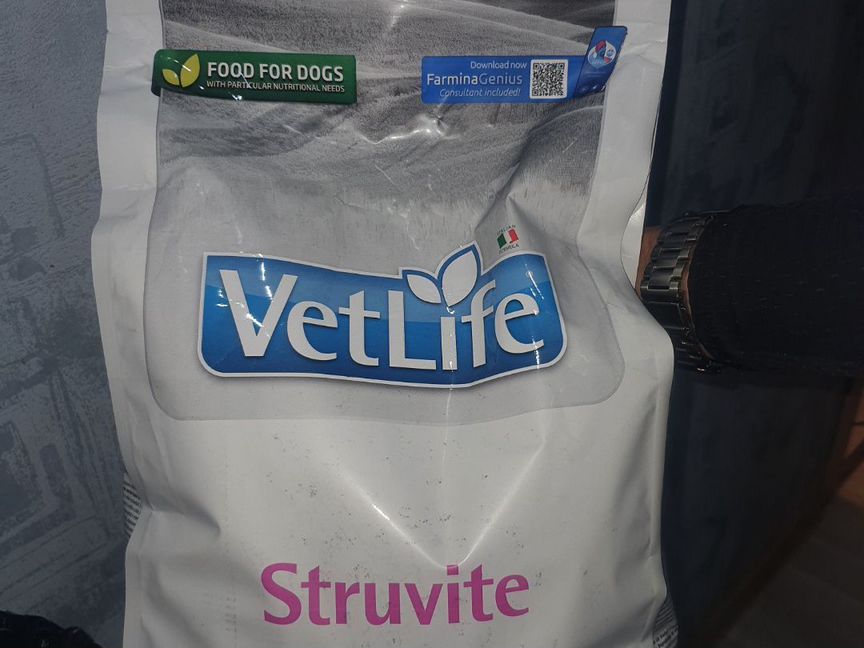 Корм для собак vetlife struvite
