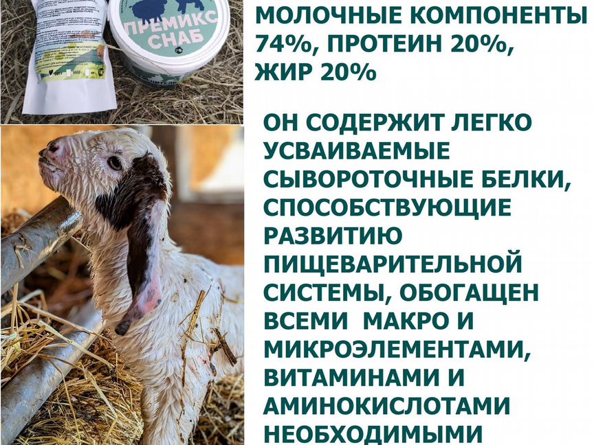 Заменитель молока для козлят мешок 25 кг