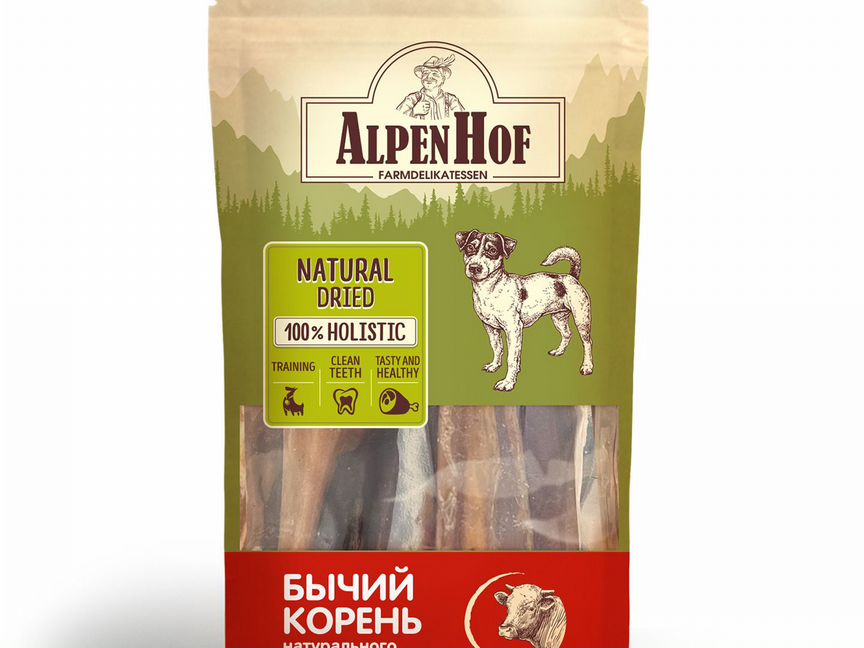 AlpenHof лакомство Бычий корень для собак