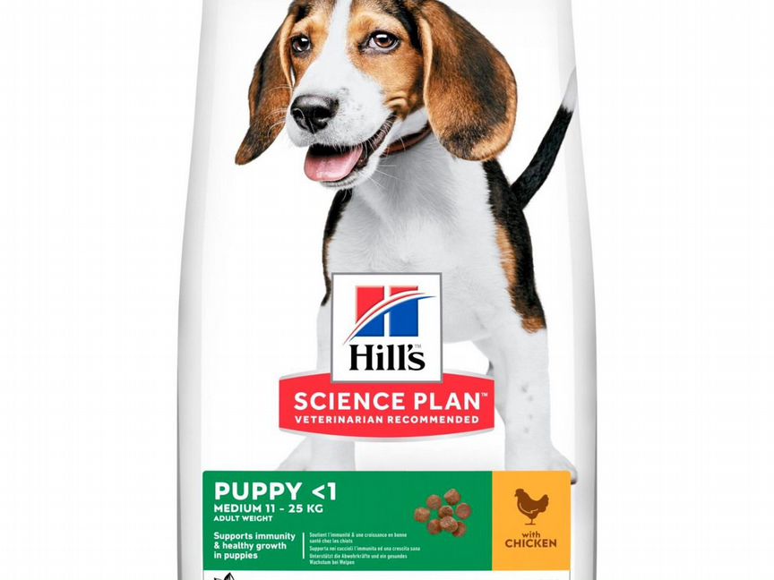 Hills Science Plan Сухой корм для щенков с курицей