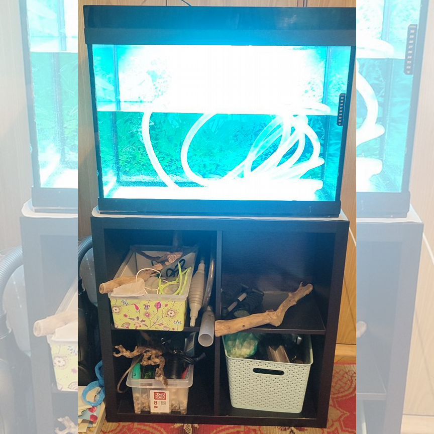 Аквариум 120 литров с тумбой для черепах и тд