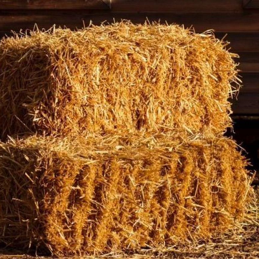 Солома в тюках