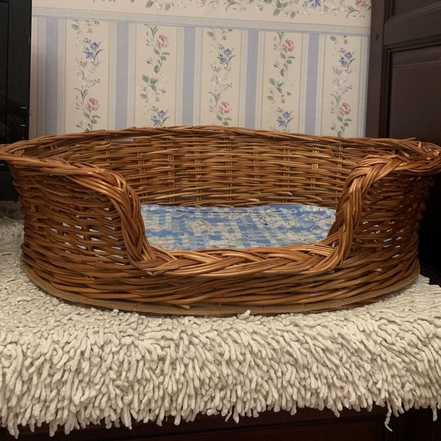 Корзина плетеная для животных