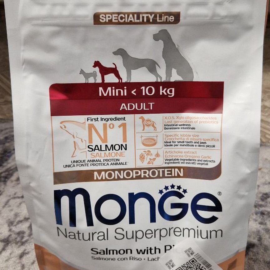 Monge dog Adult Mini сухой корм для собак 2,5 кг