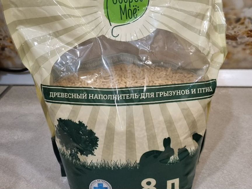 Древесный наполнитель для грызунов и птиц