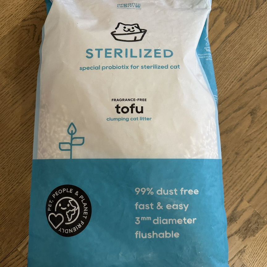 Наполнитель Organic team tofu sterilized 12л