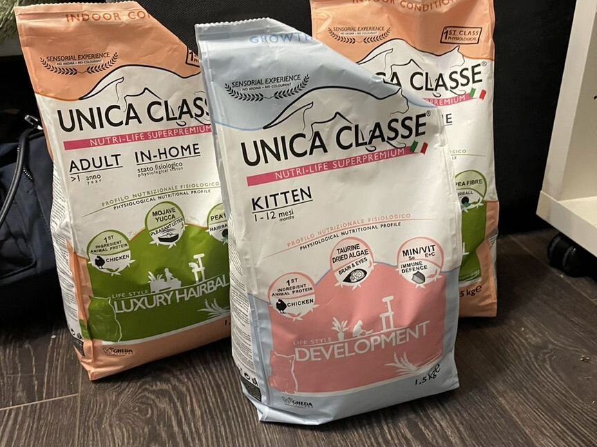 Сухой Корм для кошек Unica Classe 3кг