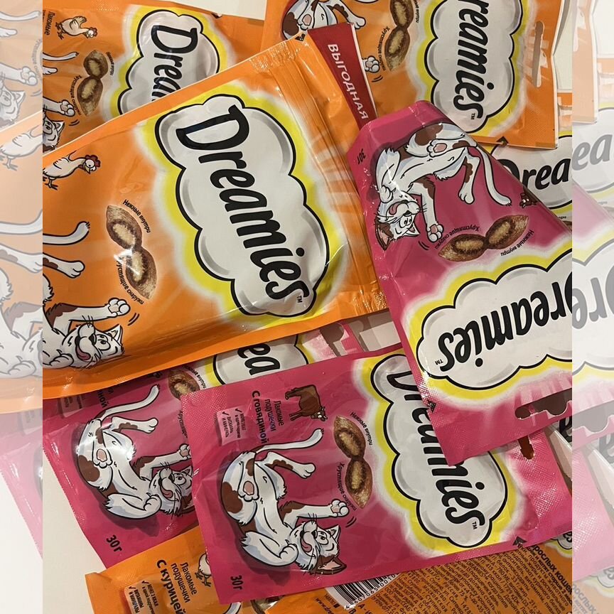 Лакомства для кошек Dreamies подушечки