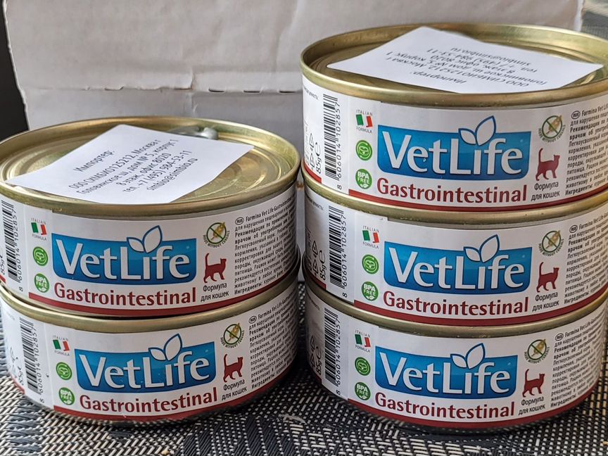 Влажный корм для кошек Vetlife Gastrointestinal