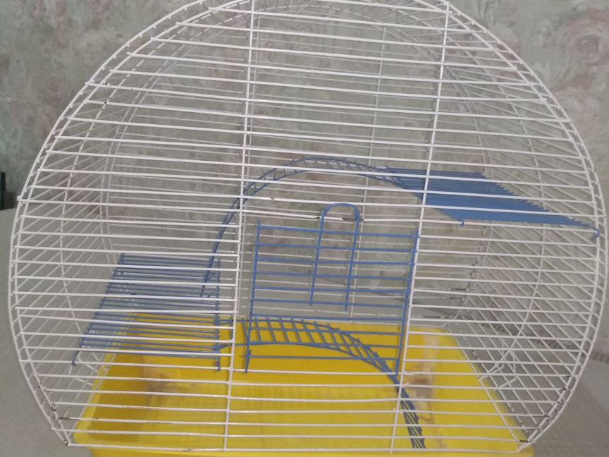 Клетка для хомяка+поилка+домик+нитки