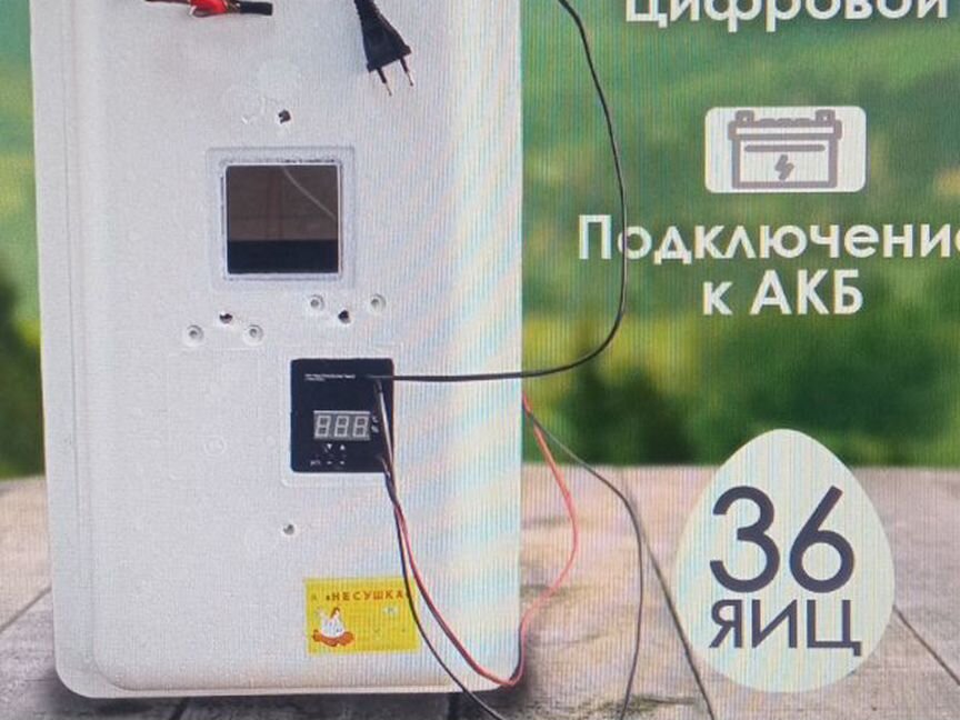 Инкубатор Несушка 36 яиц цифровой 220 В /12 В