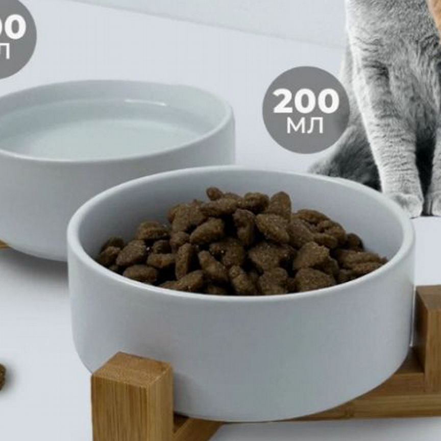 Миска для домашнего питомца из керамики