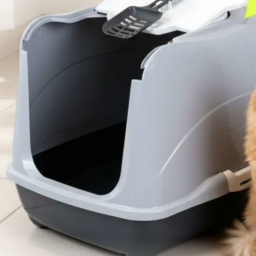 Кошачий лоток закрытый