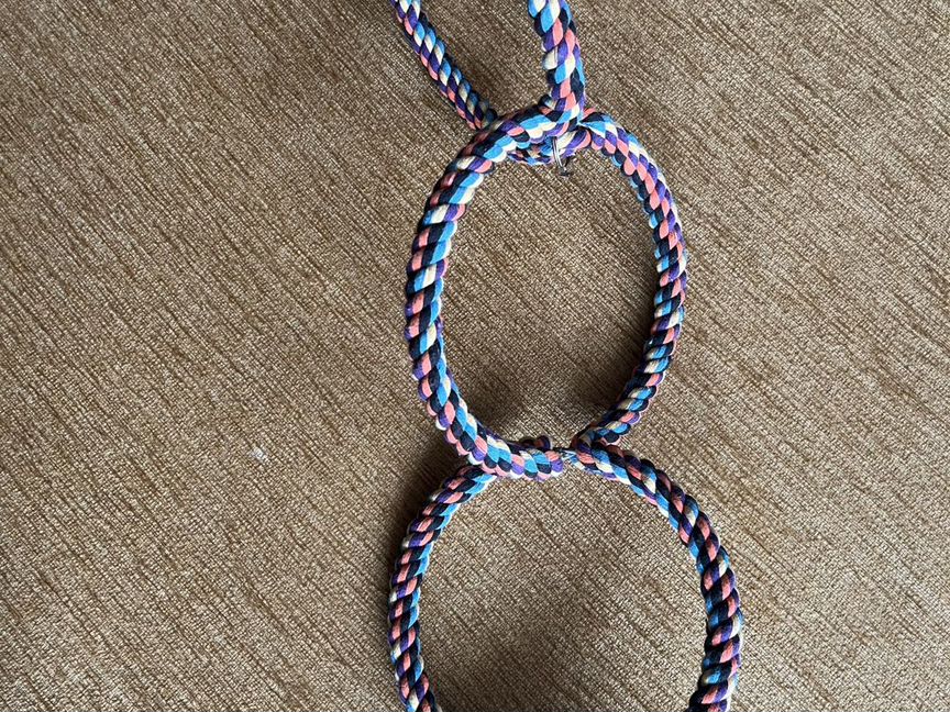 Тройная качеля для попугаев