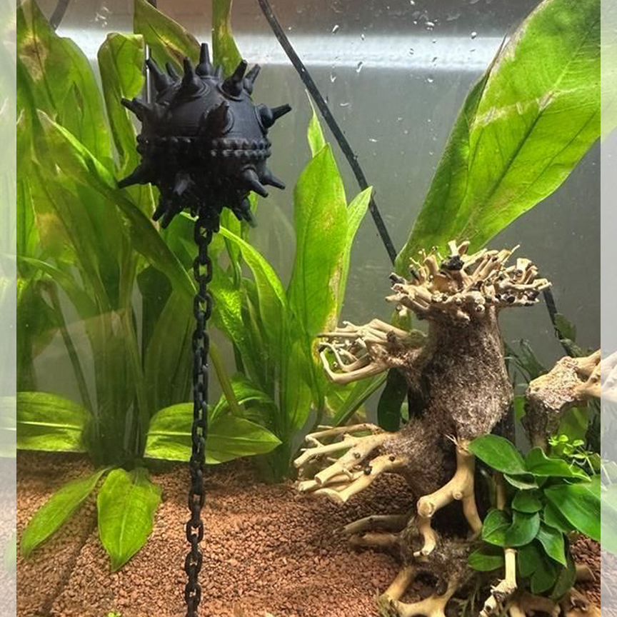 Подводная мина в аквариум