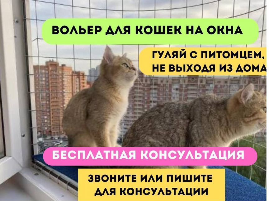 Балкончик для кошек/выгул