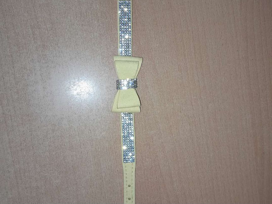 Ошейник со стразами 35см