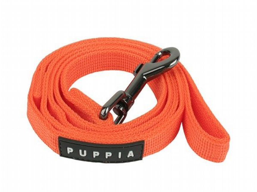 Puppia поводок с никелированным карабином, оранжев