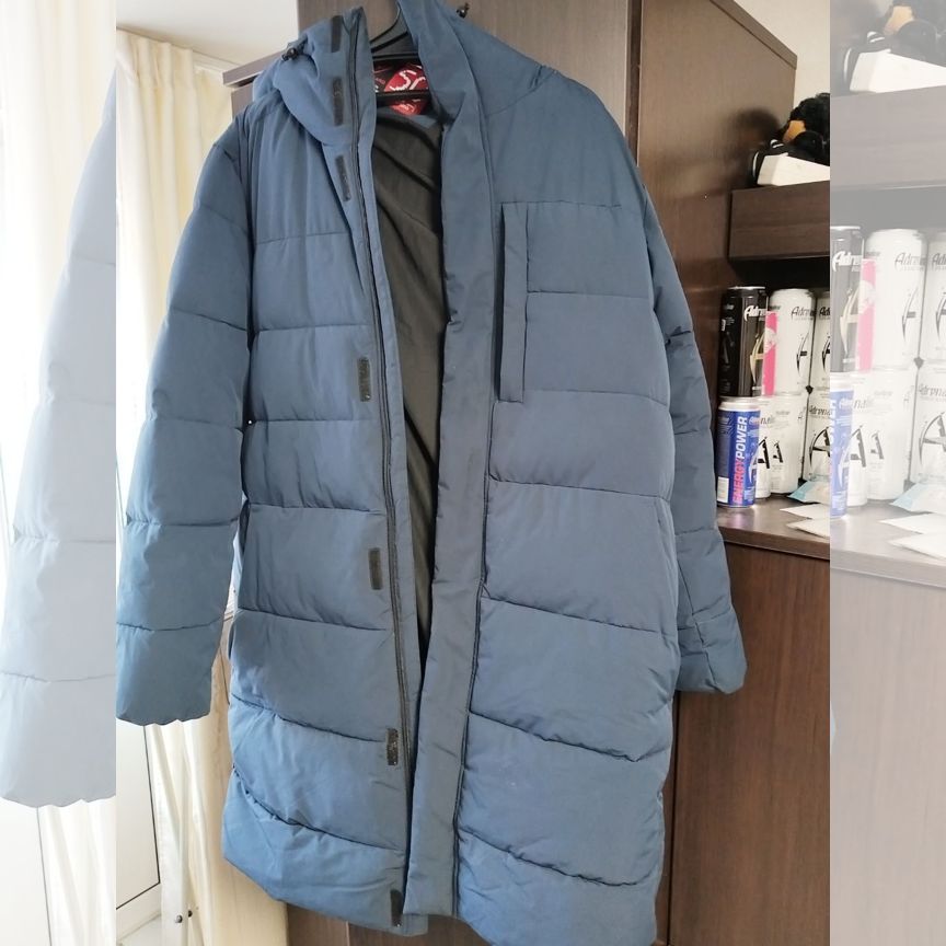 Пуховик мужской длинный 54 размер