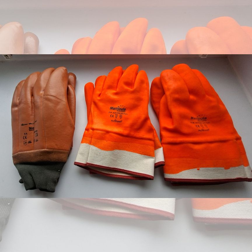 Перчатки прорезиненные утепленные