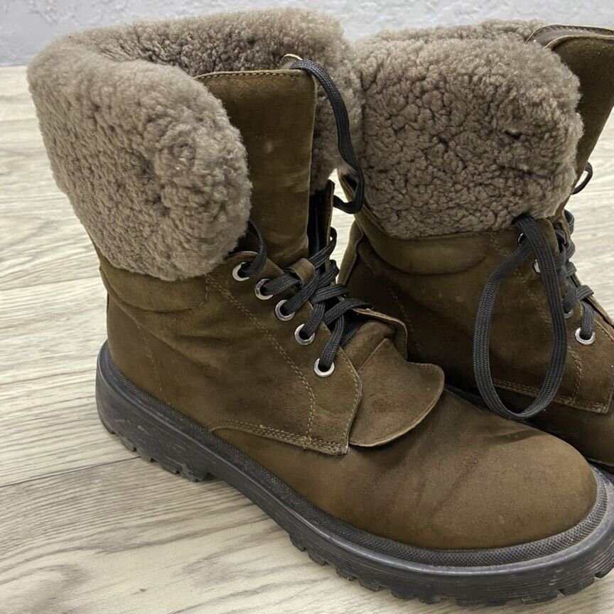 Зимние ботинки натуральные