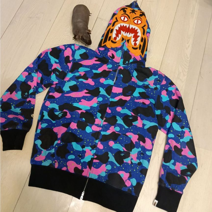 Зип худи bape tiger kid cud