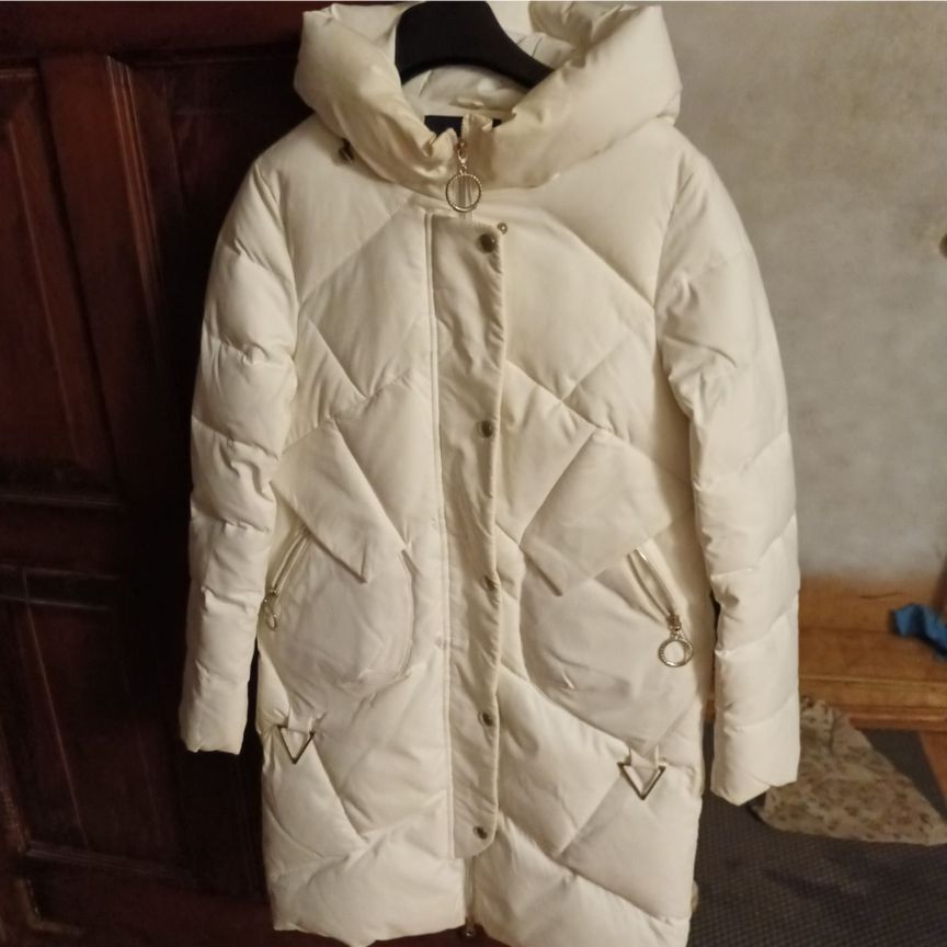 Пуховик женский 46 48 размер длинный