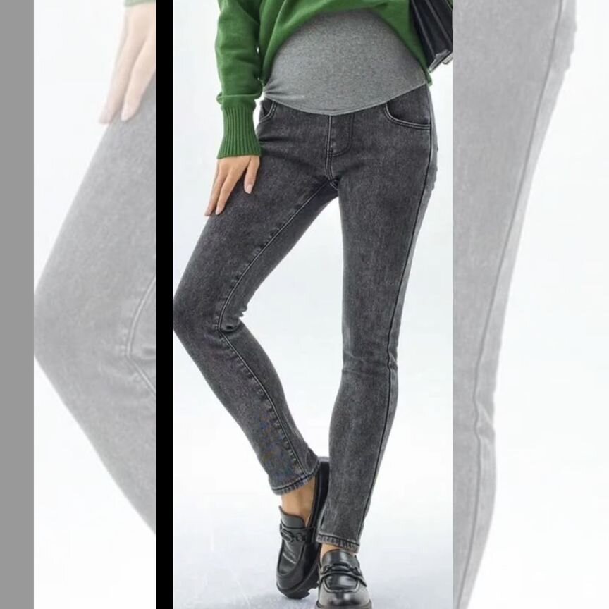 Джинсы для беременных утепленные