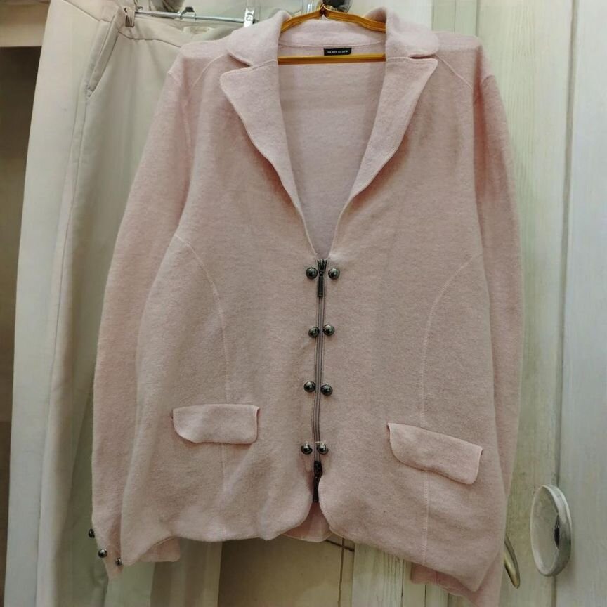 Жакет Gerry Weber из варёной шерсти нежная роза xl