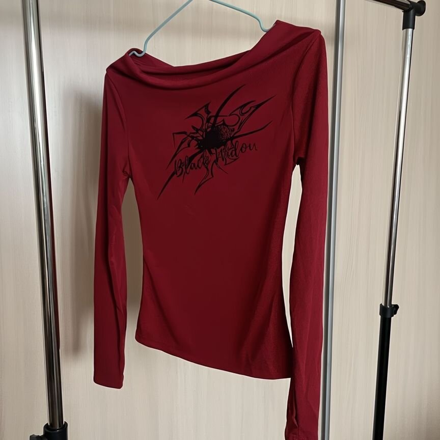 Лонгслив бордовый Пакистан 42-46 р