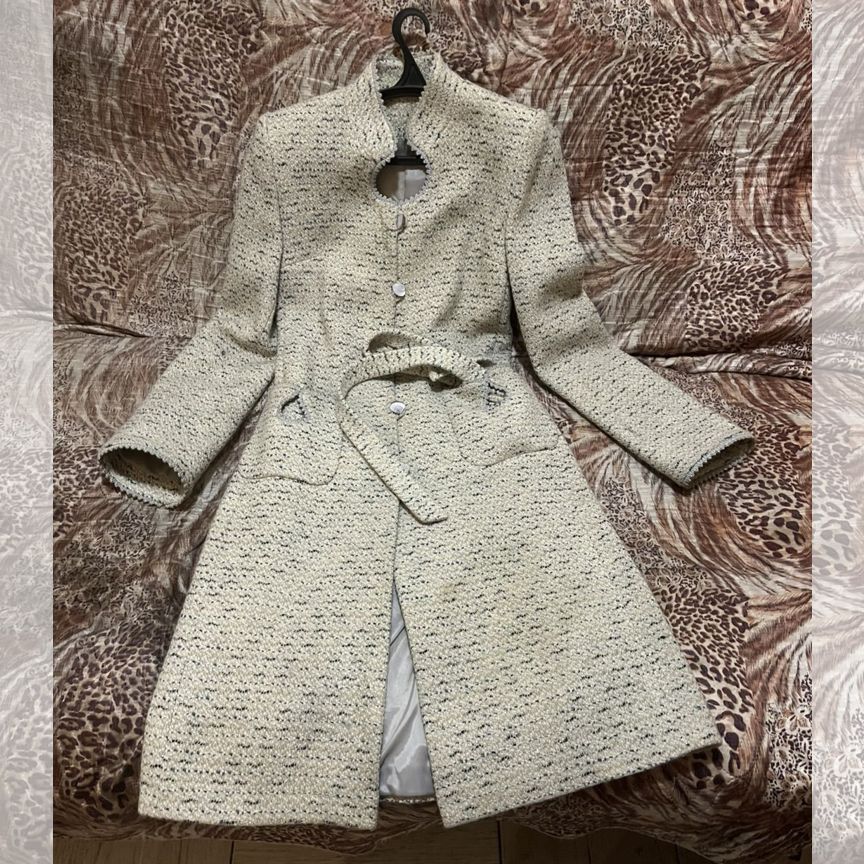 Твидовое пальто Lanicka с шерстью (р. 42, XS-S)