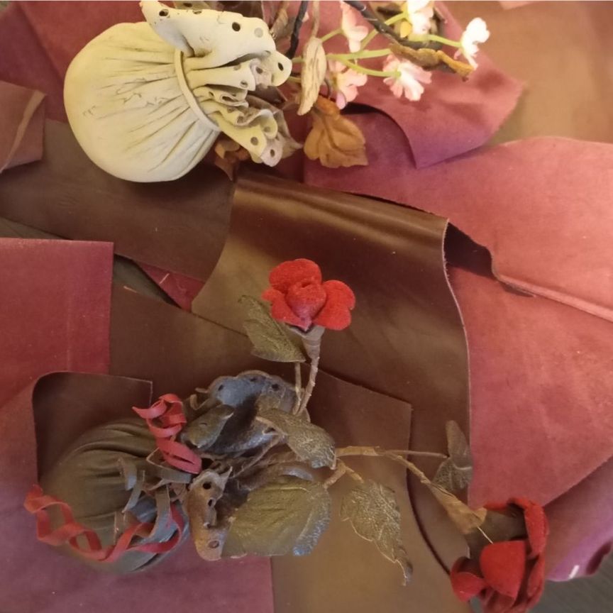 Обрезки натуральной кожи 1,5 кг 