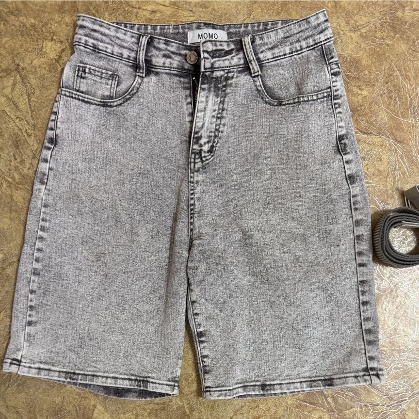 Шорты джинсовые широкие